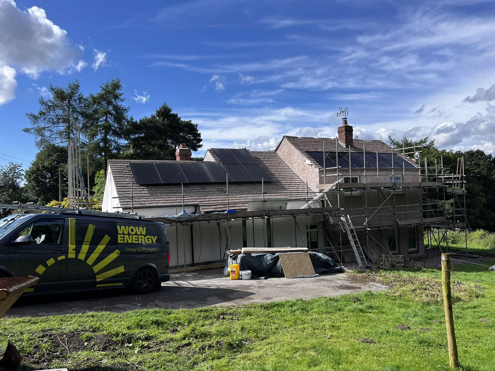 Solar panel and battery storage system installed in Congleton, Cheshire ...